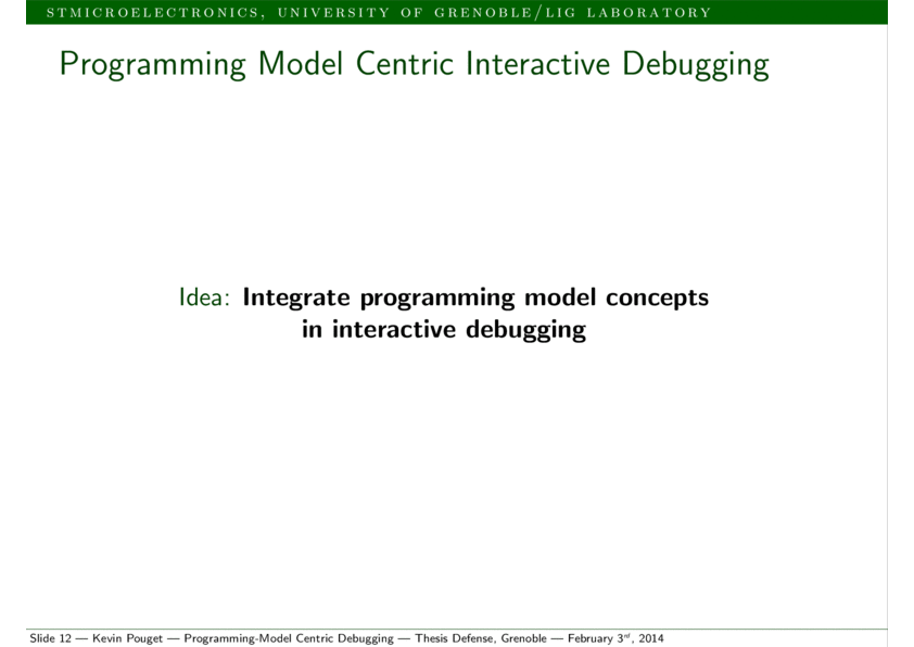 Kevin Pouget — Model Centric Debugging Principles 2919